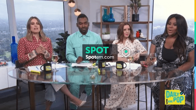 Zara Long Polka Dot Dress worn by Melanie Bromley on E! News July 12 ...