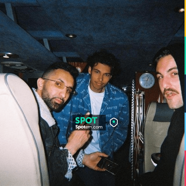 The jean Jacket printed Studies made by the rapper Georgio on his ...