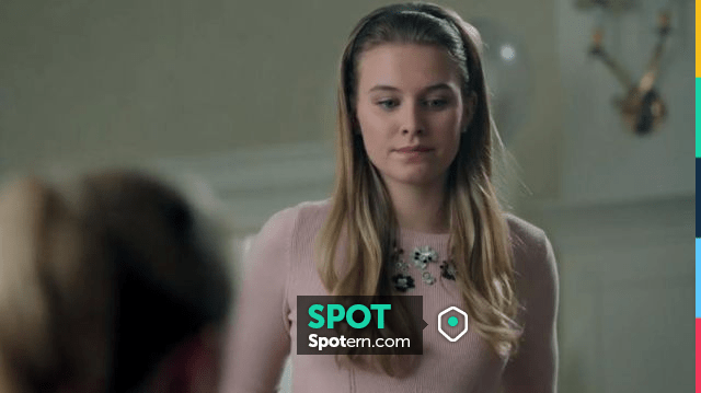 Cece Embellished Neck Peplum Sweater worn by Polly Cooper (Tiera ...