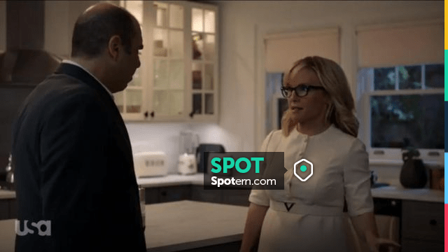 Valentino White Wool And Silk Midi Dress worn by Sheila Sazs (Rachael ...