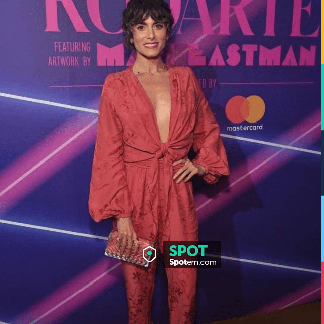 Victoria Lala Lexa Lucite Crystal Clutch worn by Nikki Reed Mastercard ...