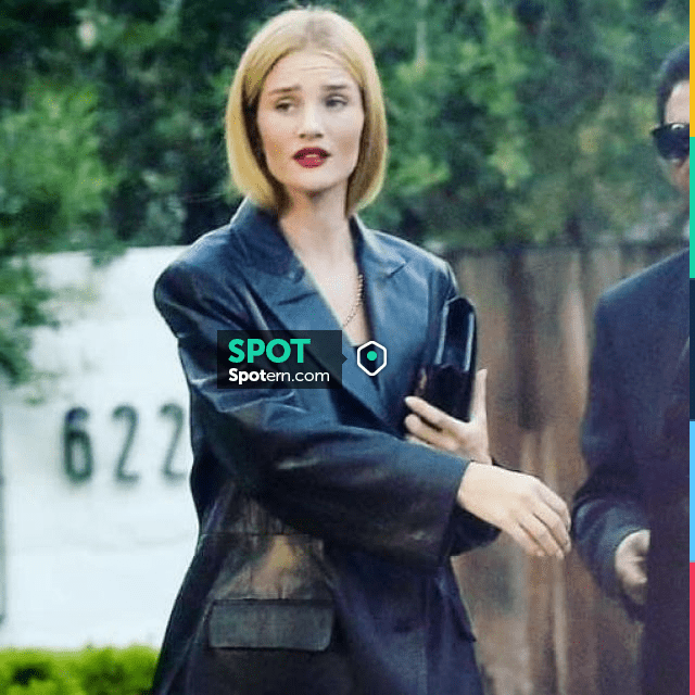 Protagonist Draped Hammered Charmeuse Camisole worn by Rosie Huntington ...