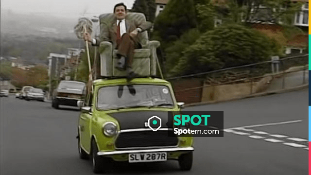 Green Mini Cooper used by Mr. Bean (Rowan Atkinson) in Mr. Bean (Season ...