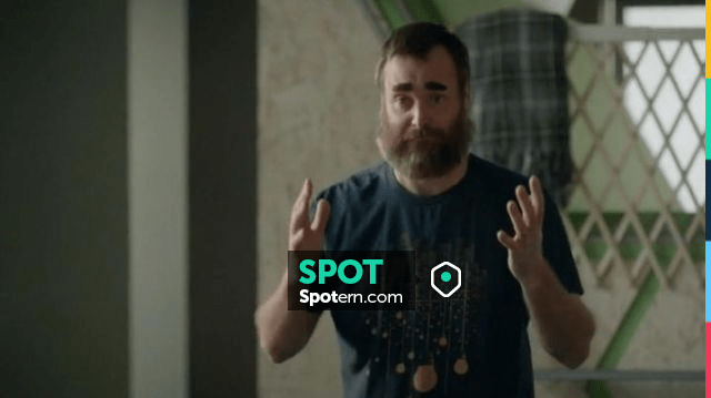 Threadless Navy Blue T-Shirt worn by Phil Tandy Miller (Will Forte) in ...