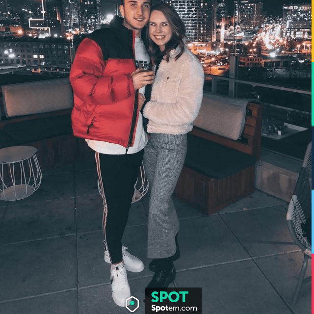 The pair of sneakers Nike X Off White worn by Harrison Nevel on his ...