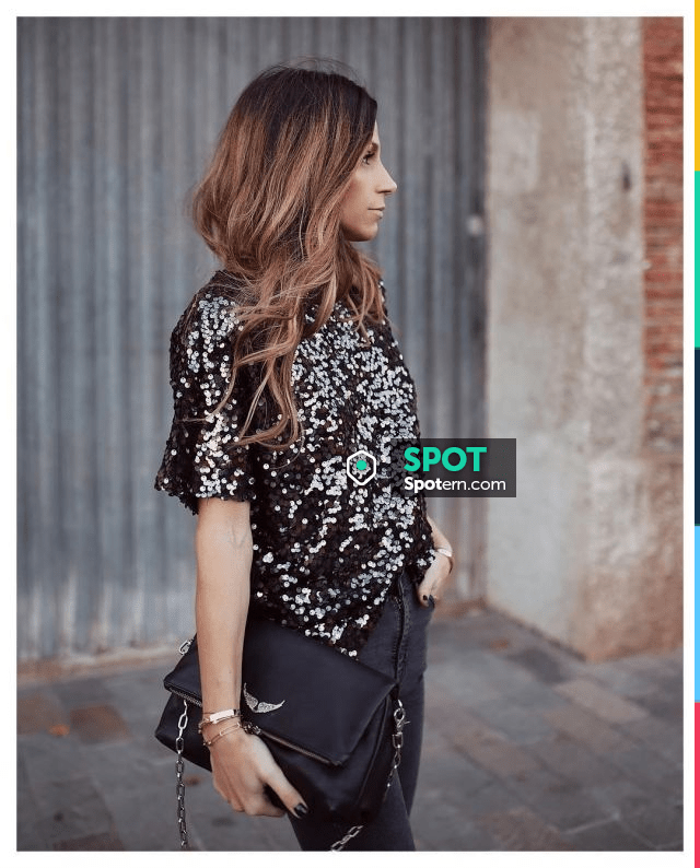 The top with sequins black silver Cindy P on the account Instagram of ...