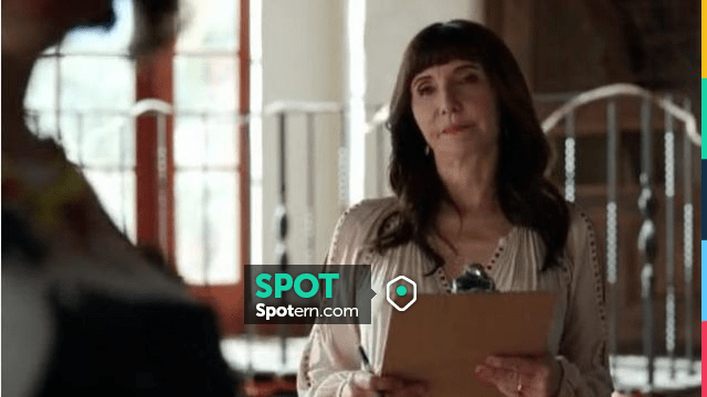 Ramy Brook Danielle Blouse in Cream Colored worn by Gail Klosterman ...