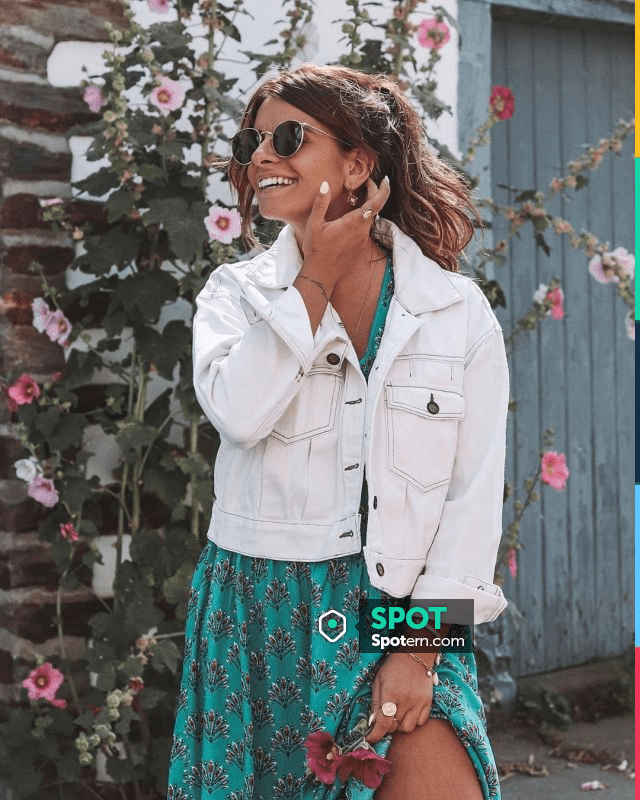 The dress Timeless green pattern worn by Sandy Dailly on his account ...