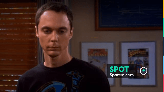 The comic strip box above the bed of Sheldon Cooper (Jim Parsons) in ...