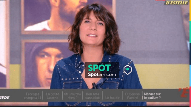 The blouse slim fit jeans with applications studded Estelle Denis in ...