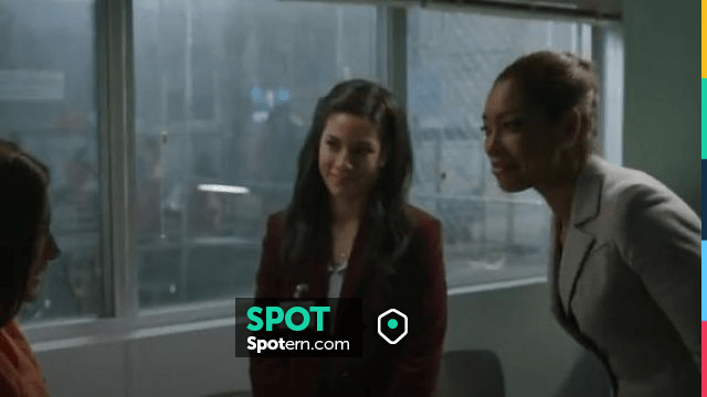 One button modern corduroy jacket worn by Yoli Castillo (Isabel Arraiza ...