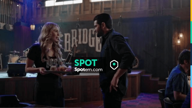 Levi’s Standard barstow western shirt onyx black worn by Trace Riley ...