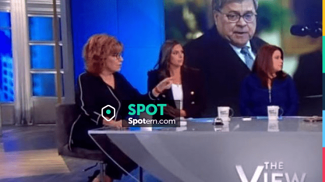 T tahari tyra with piping blouse-black worn by Joy Behar on The View ...