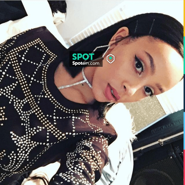 Rhombus crystal earrings worn by Doja Cat on the Instagram account ...
