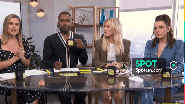 Zara Long Belted Jumpsuit worn by Melanie Bromley on E! News October 10 ...