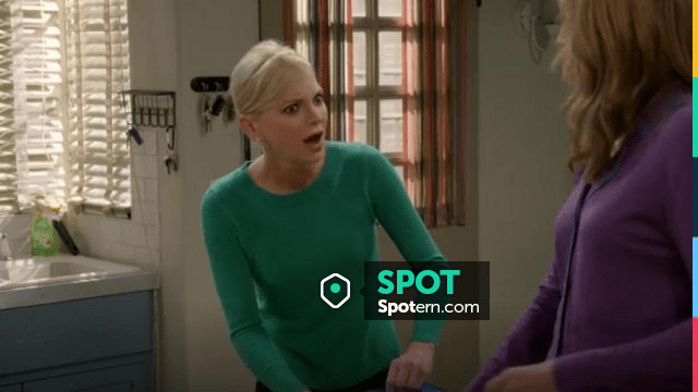 J Crew Merino Wool Crewneck Sweater Worn By Christy Anna Faris In Mom