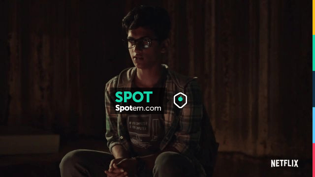 Long sleeve flannel jacket with hoodie worn by Vrund Rao in The ...