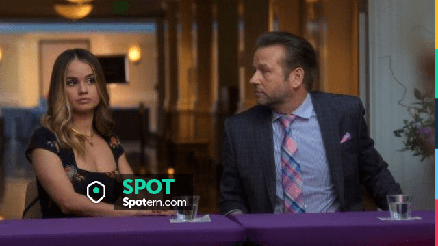 Free people floral printed aquare neck top worn by Patty Bladell (Debby ...