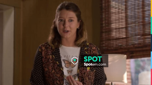 Urban Outfitters white butterfly crew neck tee of Nonnie Thompson ...