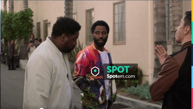 Prada city print zip jacket worn by Ricky Jerret (John David Washington ...