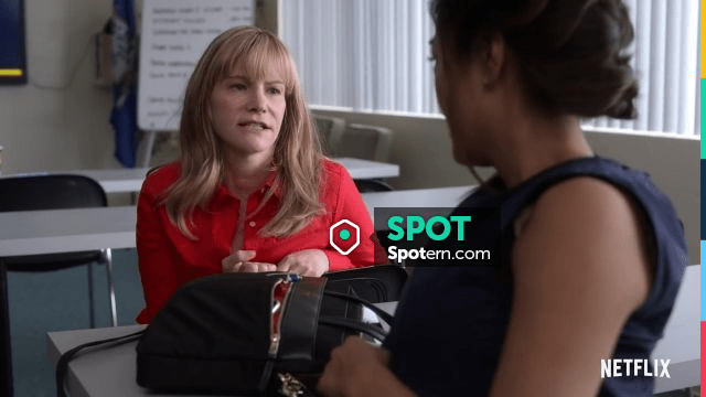 Red shirt worn by Elsa Gardner (Jennifer Jason Leigh) in Atypical (S03 ...