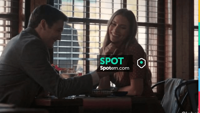 Hobbs London Cecily Polka dot fit and flare dress worn by Stephanie ...