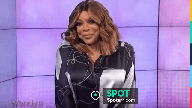 Max Mara renna silk shirt worn by Wendy Williams on The Wendy Williams ...