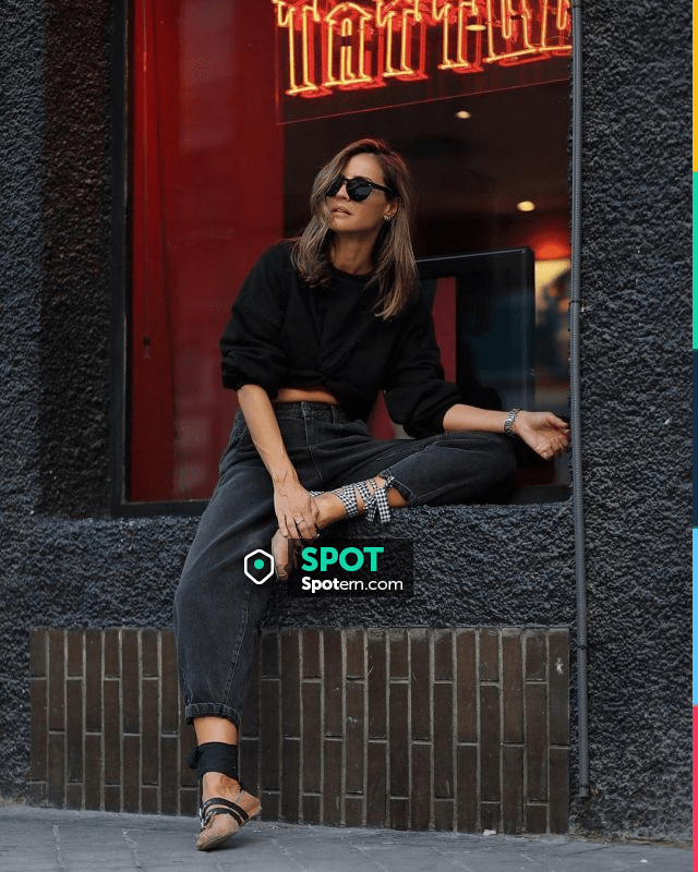 Black Jeans Pants of Silvia Zamora on the Instagram account @ladyaddict ...