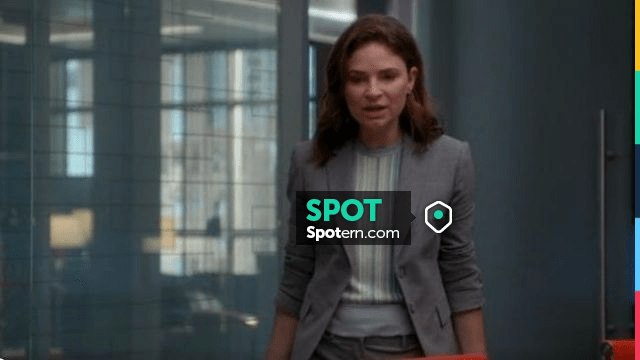 Theory Grey Carissa Blazer worn by Taylor Rentzel (MacKenzie Meehan) in ...