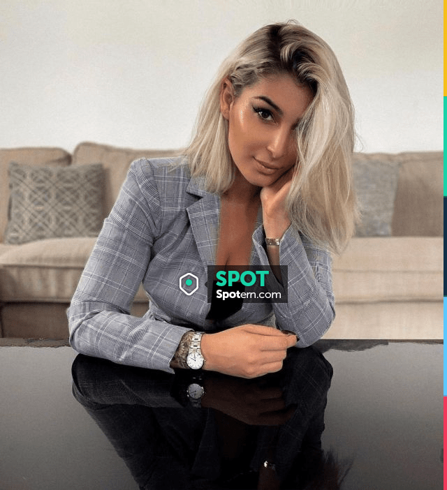 Le blazer gris à carreaux de Lufy sur le compte Instagram de @lufyyyy ...