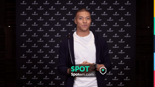 The Hublot watch range by Kylian Mbappé in a promotional video of the ...