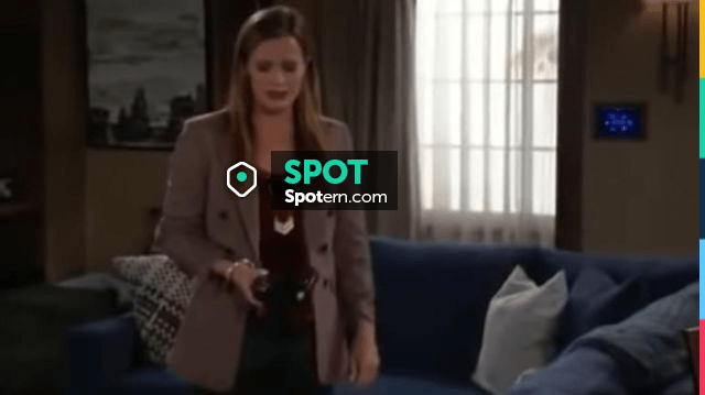 Veronica Beard Brown and Or­ange Dick­ey Jack­et worn by Chelsea Lawson ...