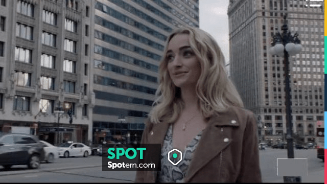 All saints snake print­ed wrap dress worn by Reagan (Brianne Howey) in ...