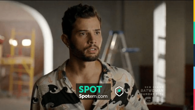 All Saints fish print shirt worn by Sam Jones (Rafael de la Fuente) in ...