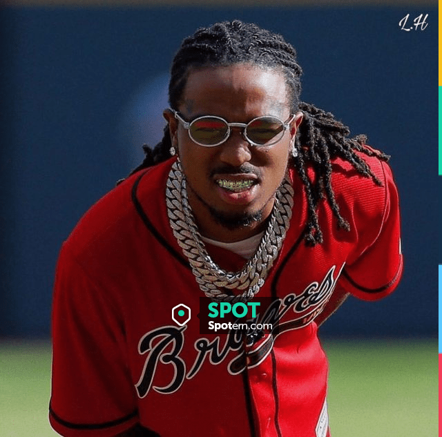 Le maillot "Braves" rouge de l'équipe d'Atlanta porté par Quavo sur le ...