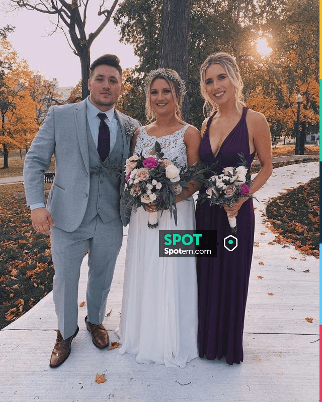 La robe longue violette de Kalyn Nicholson sur le compte Instagram de ...