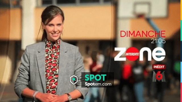 La veste grise à carreaux de Ophélie Meunier dans Zone interdite | Spotern