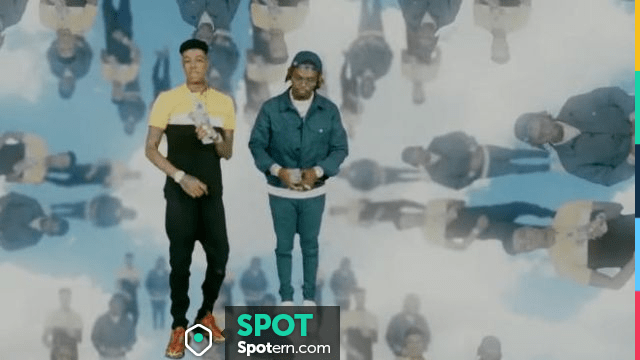 Balenciaga Or­ange & Black Track 2 Sneak­ers worn by Blueface in the ...