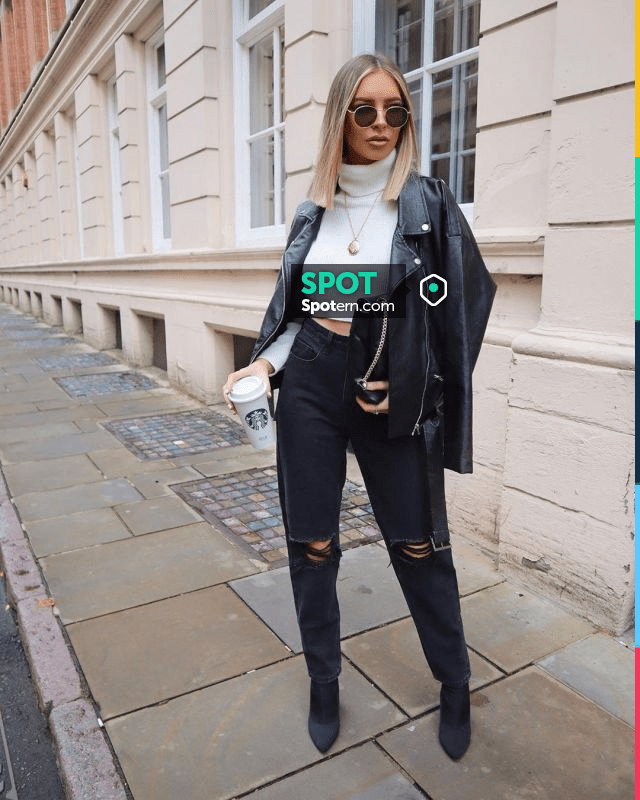 Black Jacket of Alexx Coll on the Instagram account @alexxcoll | Spotern