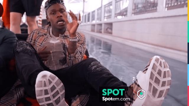 Burberry Brown Vintage Check Cotton Sneakers of DaBaby in the music ...