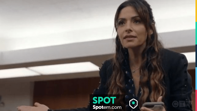 Como Vintage Black Printed Wrap Dress worn by Jessica Russo (Sarah ...