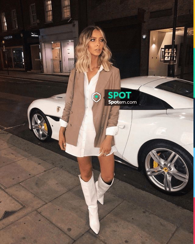 White Shirt of Alexx Coll on the Instagram account @alexxcoll | Spotern