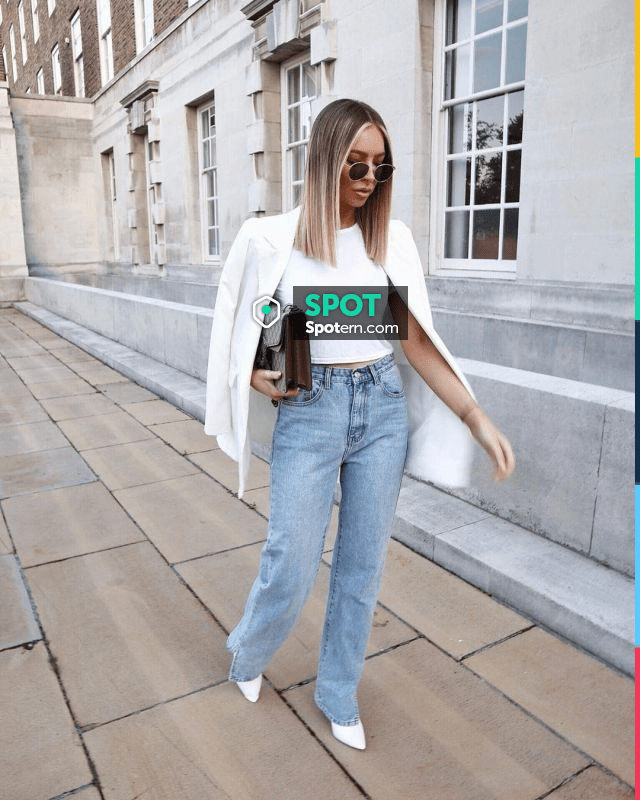 White Blazer of Alexx Coll on the Instagram account @alexxcoll | Spotern