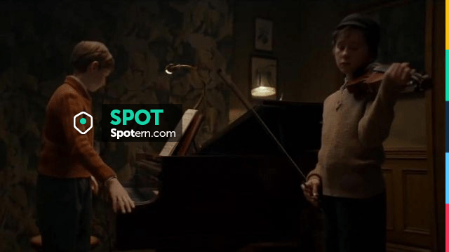 Suéter de chal de algodón suave naranja usado por Martin 9-13 (Misha ...