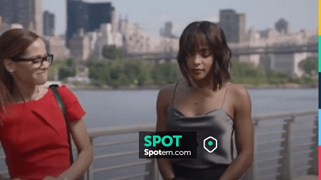 Fleur Du Mal Metallic Frey Cowl Camisole worn by Edie Palmer (Megalyn ...