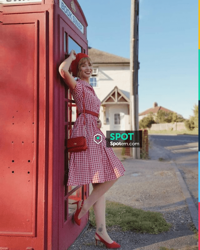 Red Mini Dress of Abi Milner on the Instagram account @abigail_janine ...