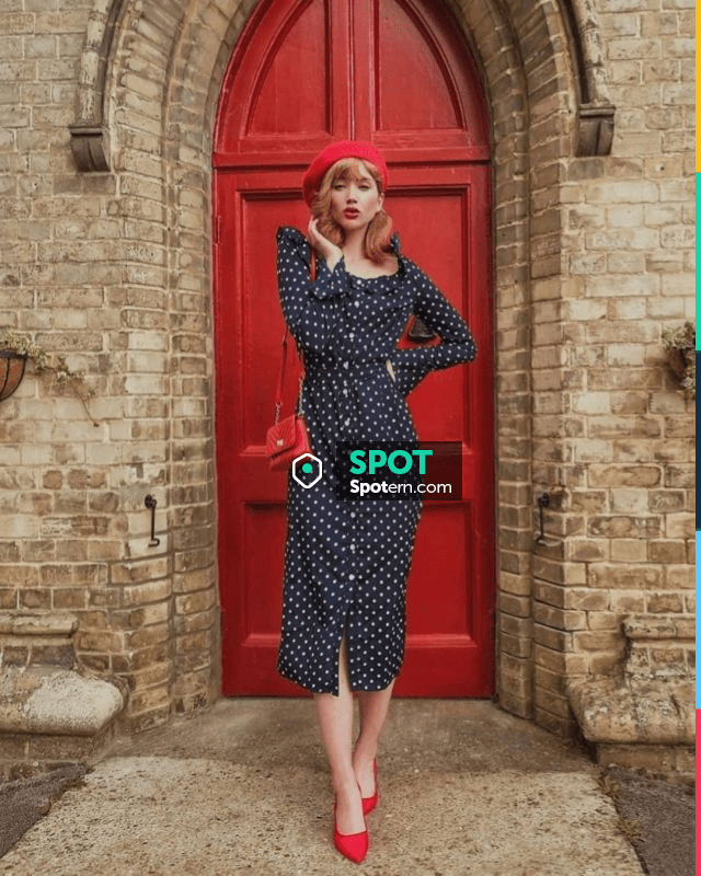 Red Cross­body Bag of Abi Milner on the Instagram account @abigail ...