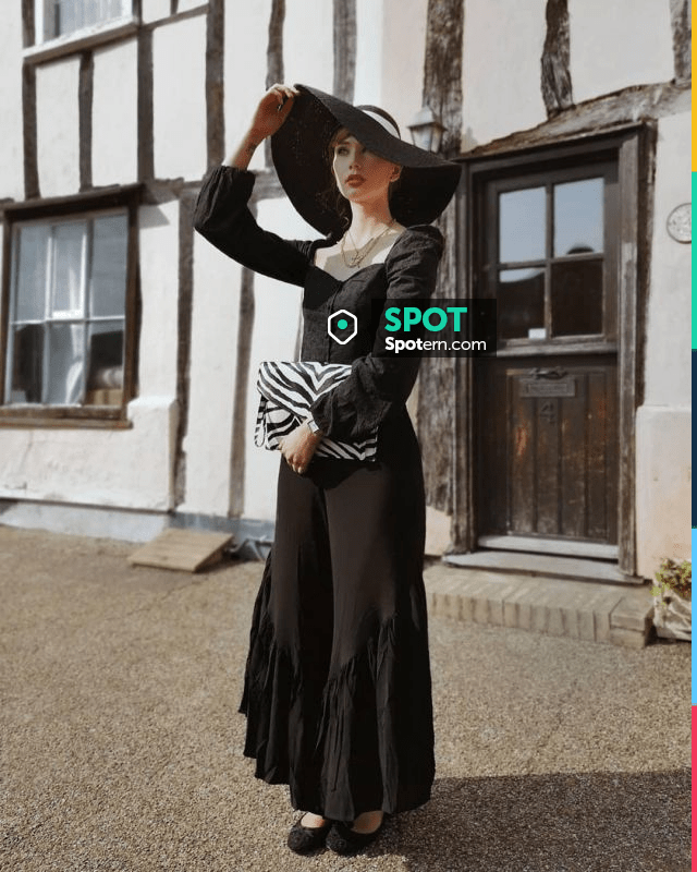 Black Broderie Top of Abi Milner on the Instagram account @abigail ...