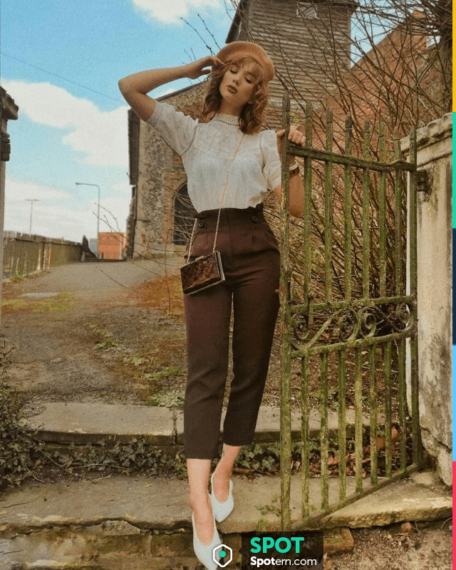 White Heels Shoes of Abi Milner on the Instagram account @abigail ...