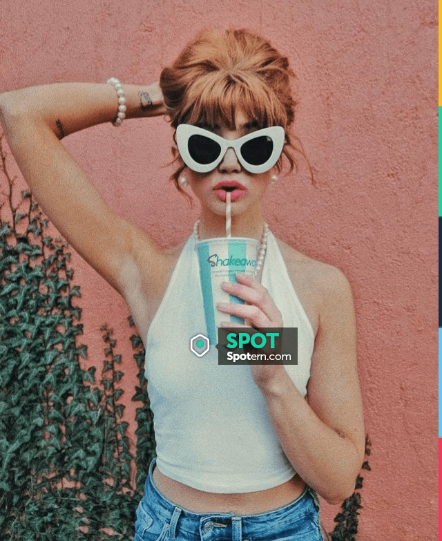 White Crop Top of Abi Milner on the Instagram account @abigail_janine ...